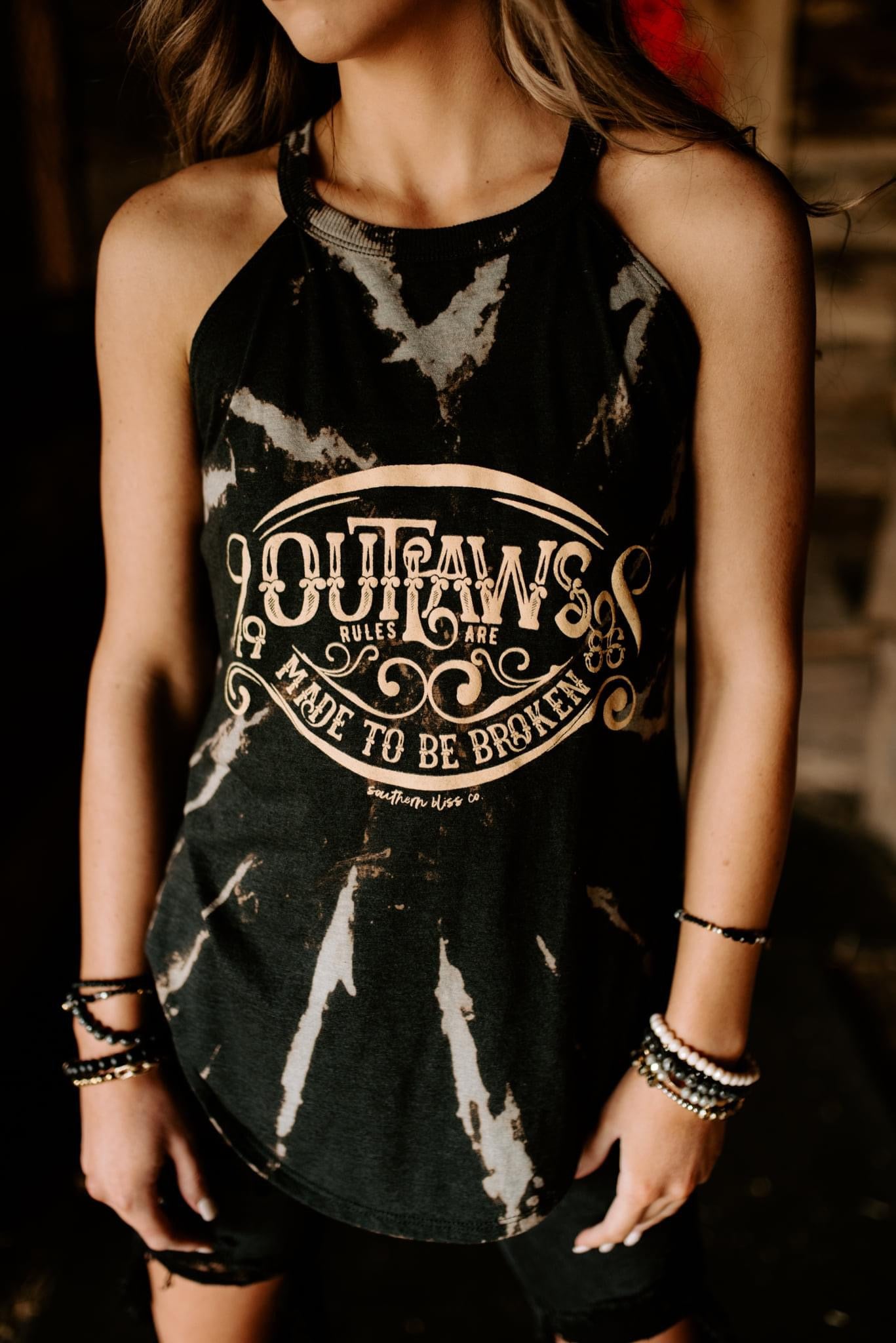 Outlaw Acid Washed Rocker Tank – PISTOLS-N-VIXENS